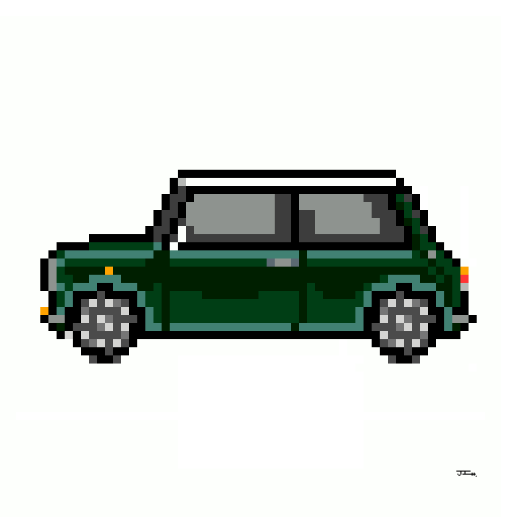 Mini Cooper pixel art | nacho herranz